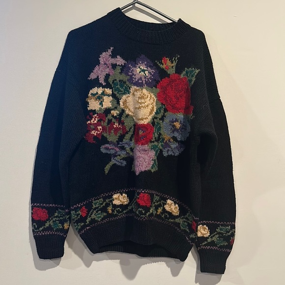 Norm Thompson | Sweaters | Vintage Norm Thompson Floral Sweater | Poshmark
